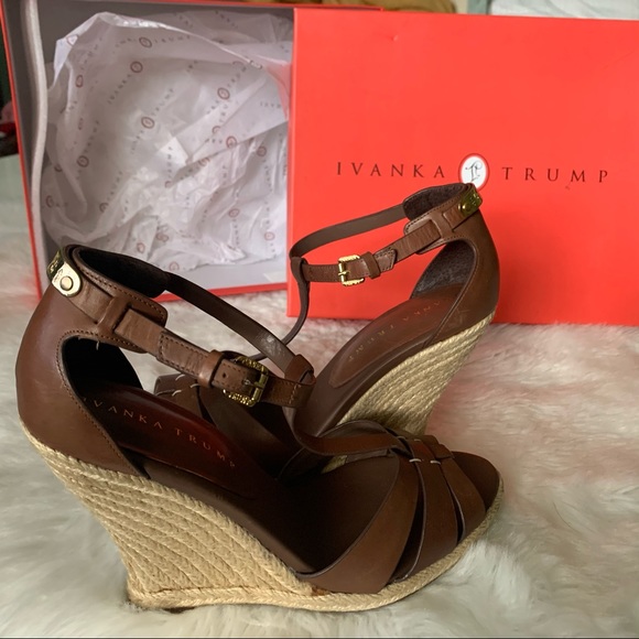 Ivanka Trump | Shoes | Ivanka Trump Itetta Wedges Size 95m Dark Brown ...